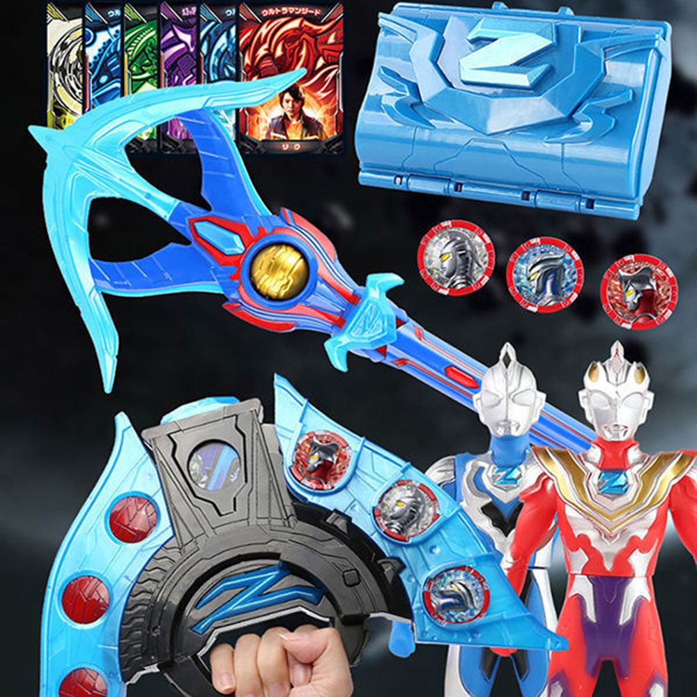 SHLY Ultraman Zett Riser Kids Toy Ornament Sound Light Action Figure ...