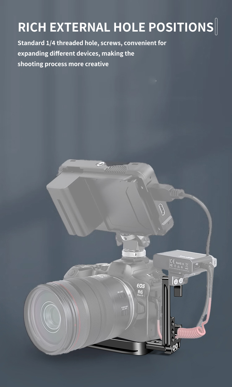 R5 R6 Mark2 Metal L Bracket for Arca Swiss Tripod Bracket Holder Quick ...