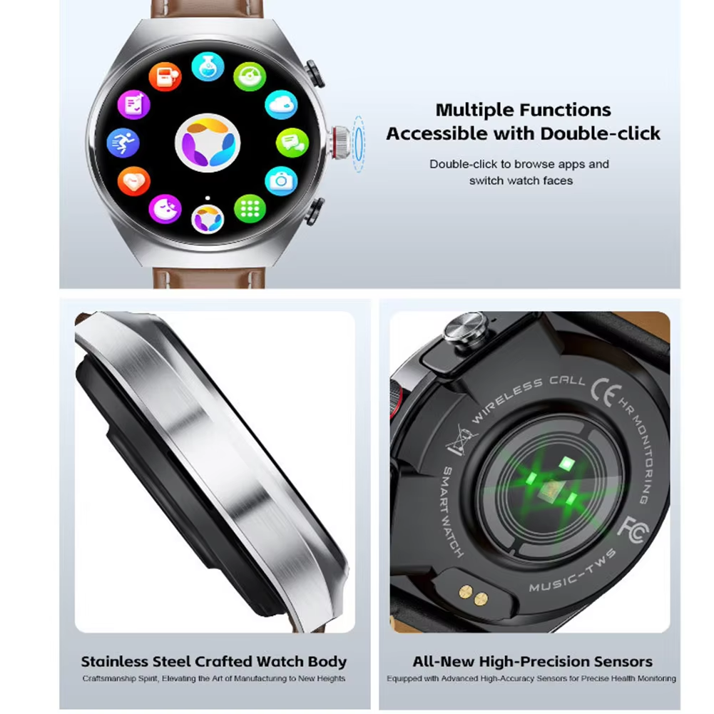 2025 New NFC TWS Music Talk Smartwatch Earphone 2 In 1 Men Smart Watch ...