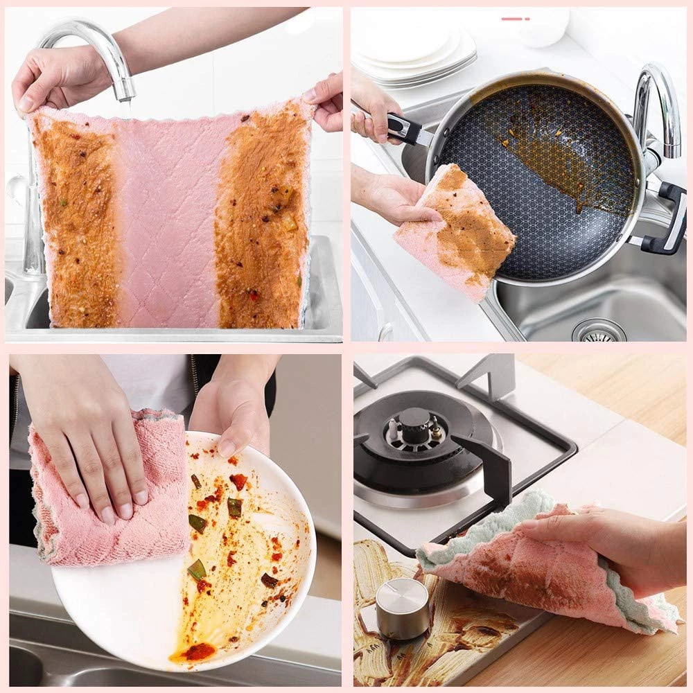 25x25cmDish towel10/30/50 Kitchen Towel Microfiber SuperAbsorbent ...