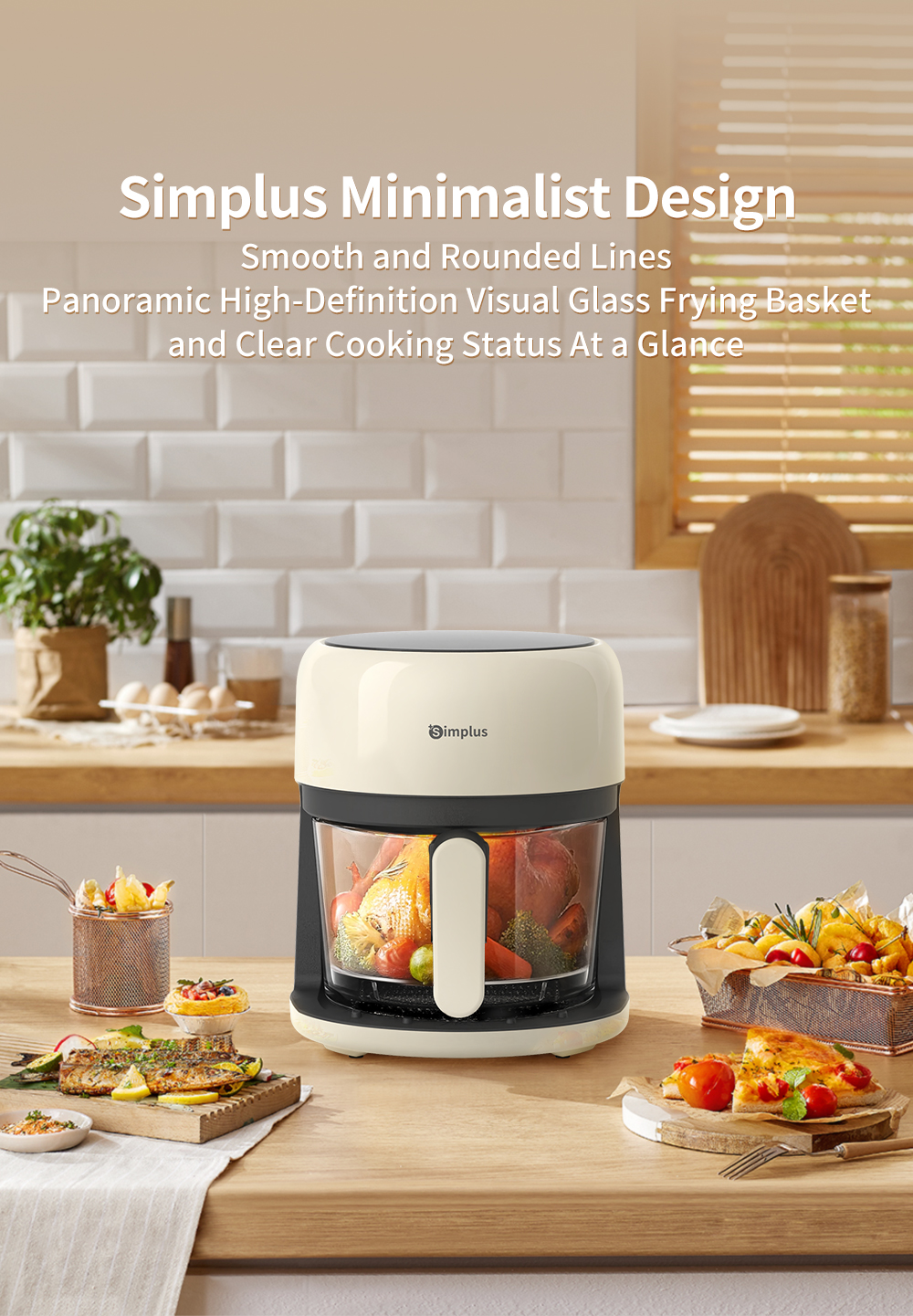 Simplus 13 in 1 Air Fryer | 4.5L Ideal Capacity | 1200W Power l LCD ...