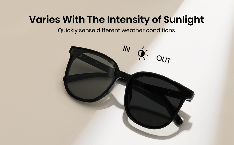Cyxus Photochromic Polarized Sunglasses Women Men UV400 Protection ...