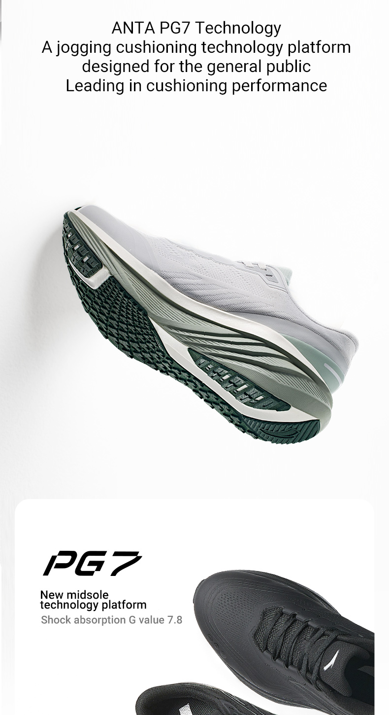 [3-10KM+] ANTA Men Float PG 7 Running Shoes 2E Widefoot Sports Larian ...