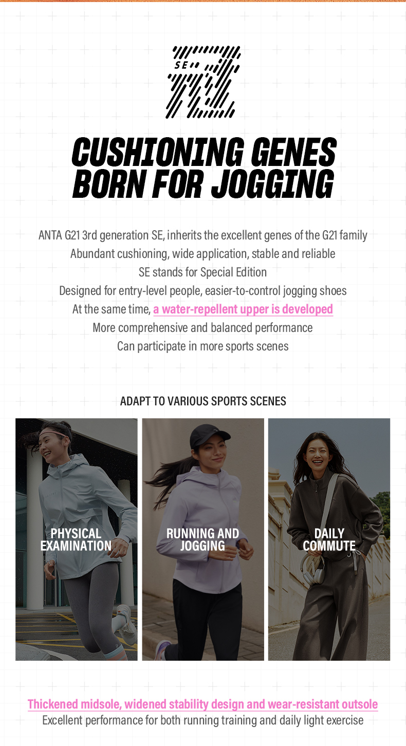 [3-10KM+] ANTA Women G21 3 SE Running Shoes PRO A-Rain Proof LSD Training Kasut Jogging ...