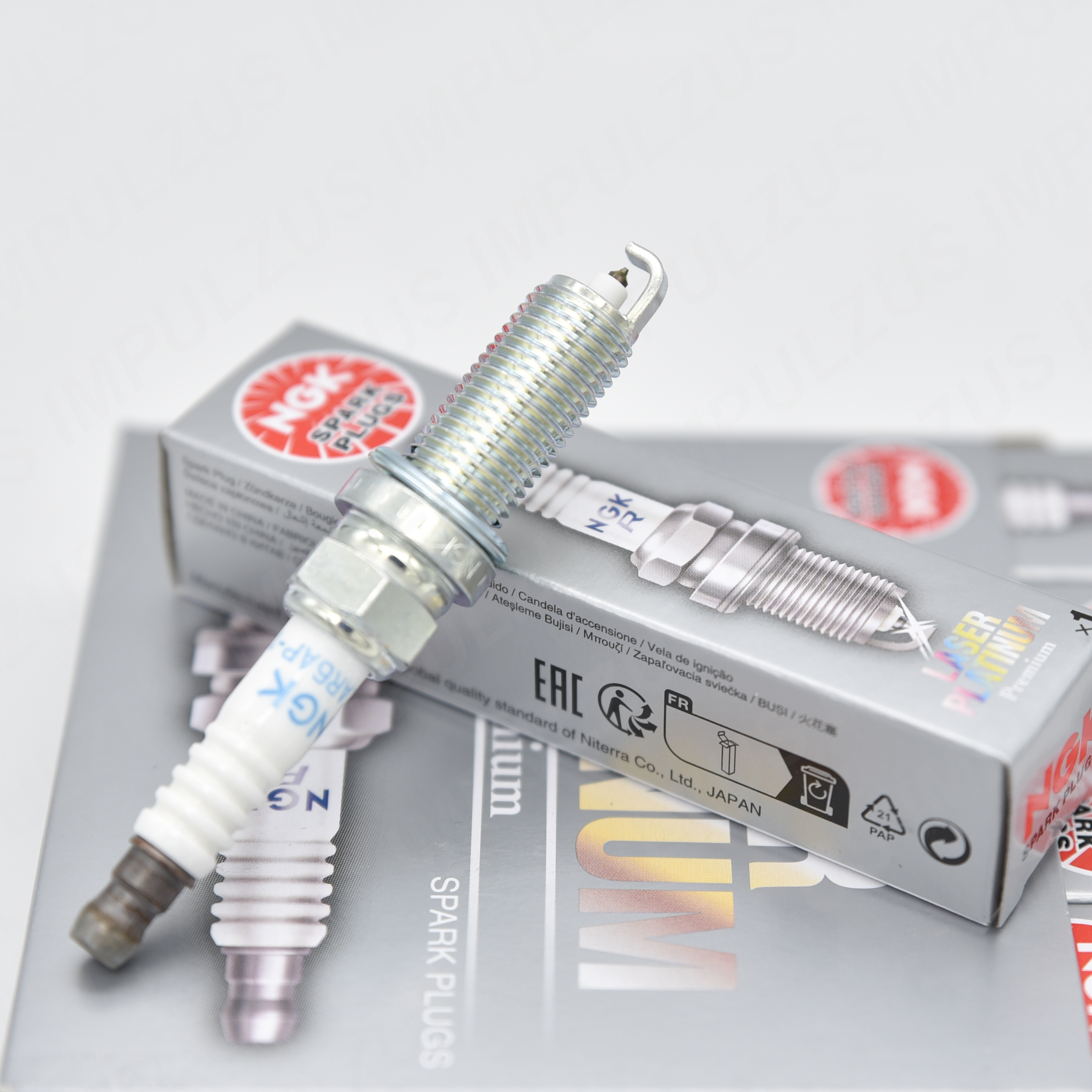 100% ORIGINAL NGK 6643 LZKAR6AP-11 Laser platinum Spark Plug For NISSAN ALMERA/GRAND LIVINA ...