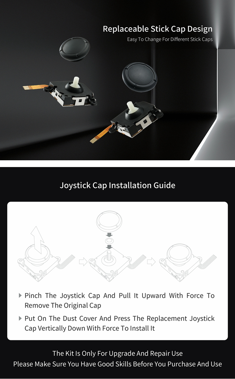 GuliKit TMR Joystick for Joy-Con Nintendo Switch OLED/Nintendo Switch ...