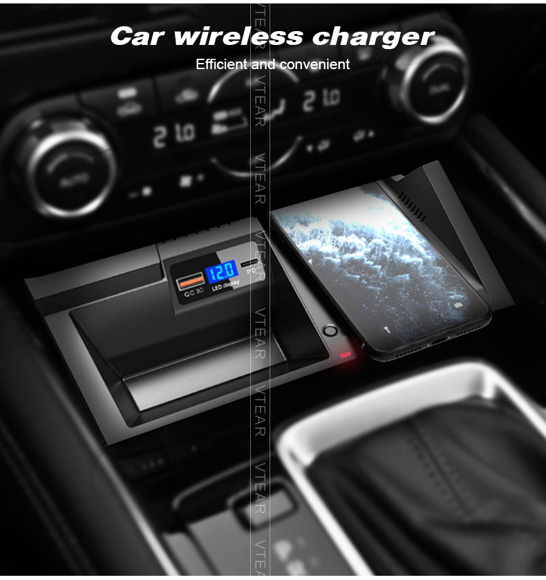 For Mazda CX5 CX-5 KF 2017-2025 QI Car Wireless Charger 15W Fast ...