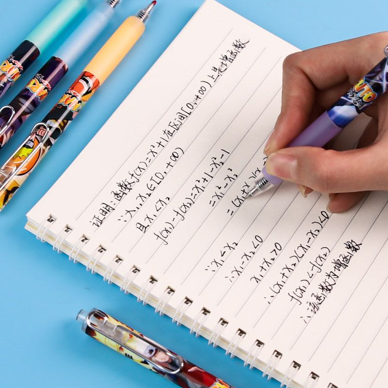 6pcs Naruto Unisex Pen Anime Kakashi Sasuke Sakura Writing Gel Pen ...