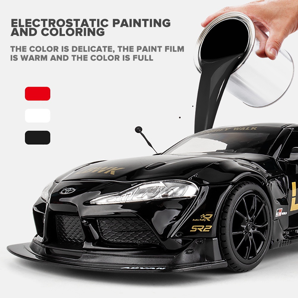 GREAT Toyota Scale: 1:22 Supra Supercar Metal Alloy Toys Car Model ...