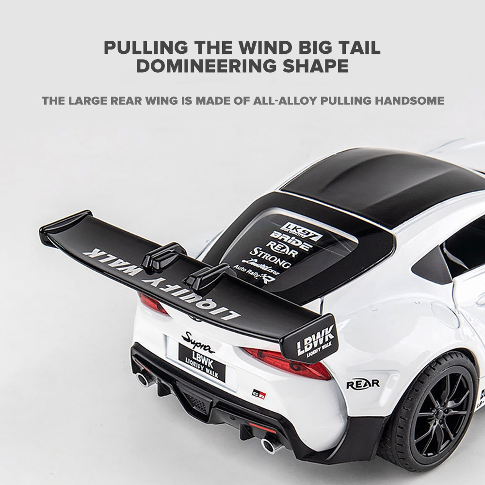 GREAT Toyota Scale: 1:22 Supra Supercar Metal Alloy Toys Car Model ...