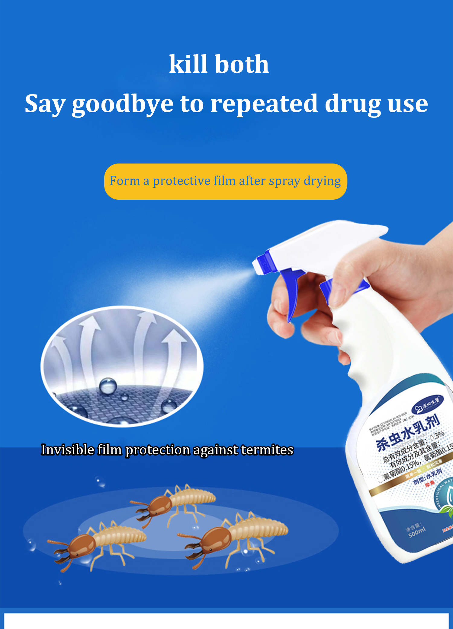 Kill all termites and ants in 1second Ant/Termite Killer Spray 500ml ...