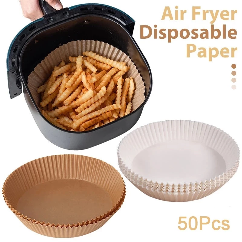 🍕🍕（200pcsFrying paper）Air fryer paper Food frying paper disposable oil ...