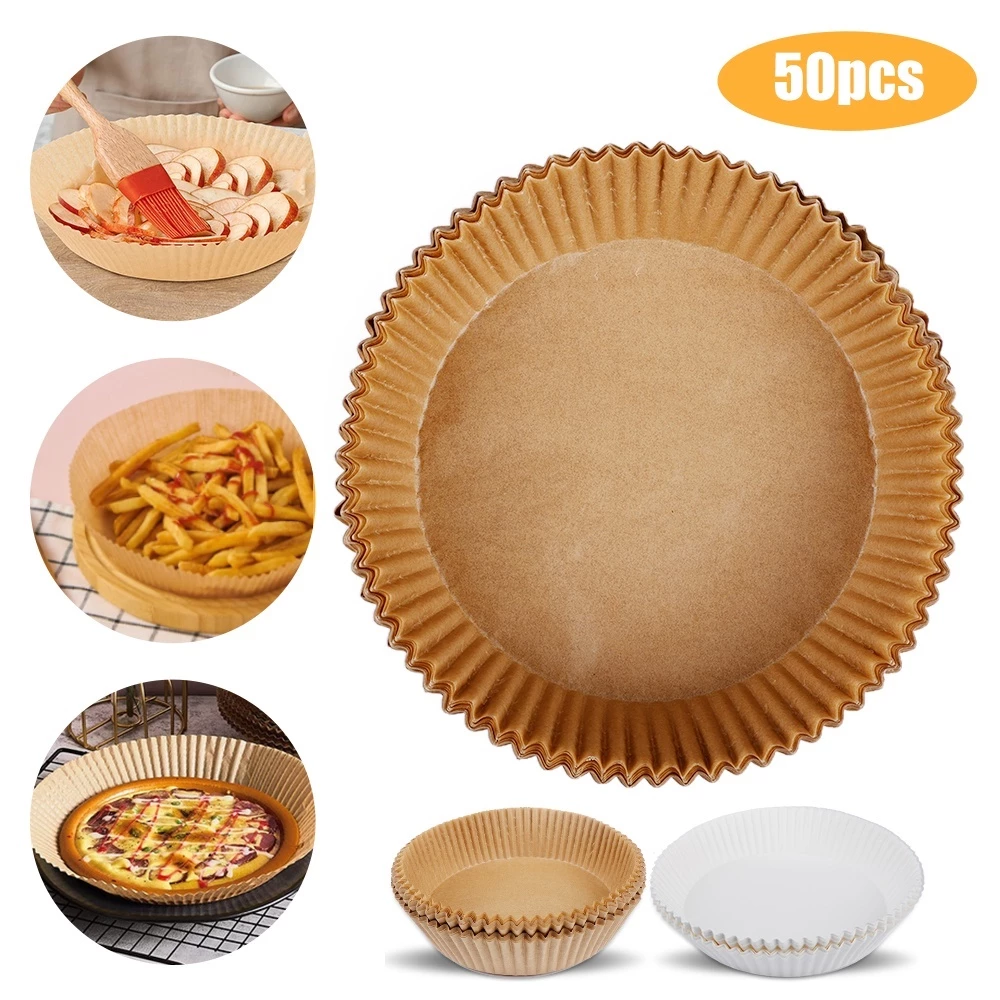 🍕🍕（200pcsFrying paper）Air fryer paper Food frying paper disposable oil ...