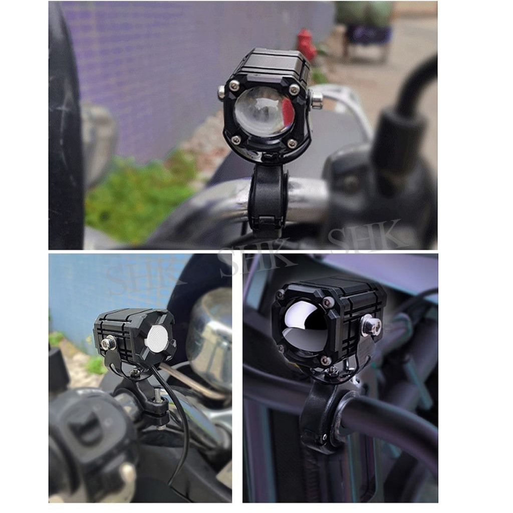 Motorcycle headlights, motorcycle LED headlights, tri color projector ...