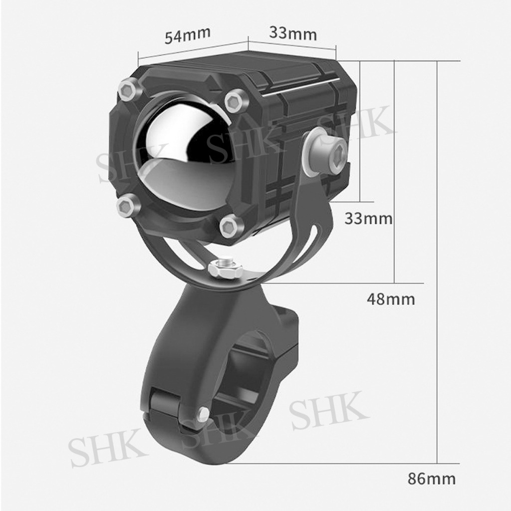 Motorcycle headlights, motorcycle LED headlights, tri color projector ...
