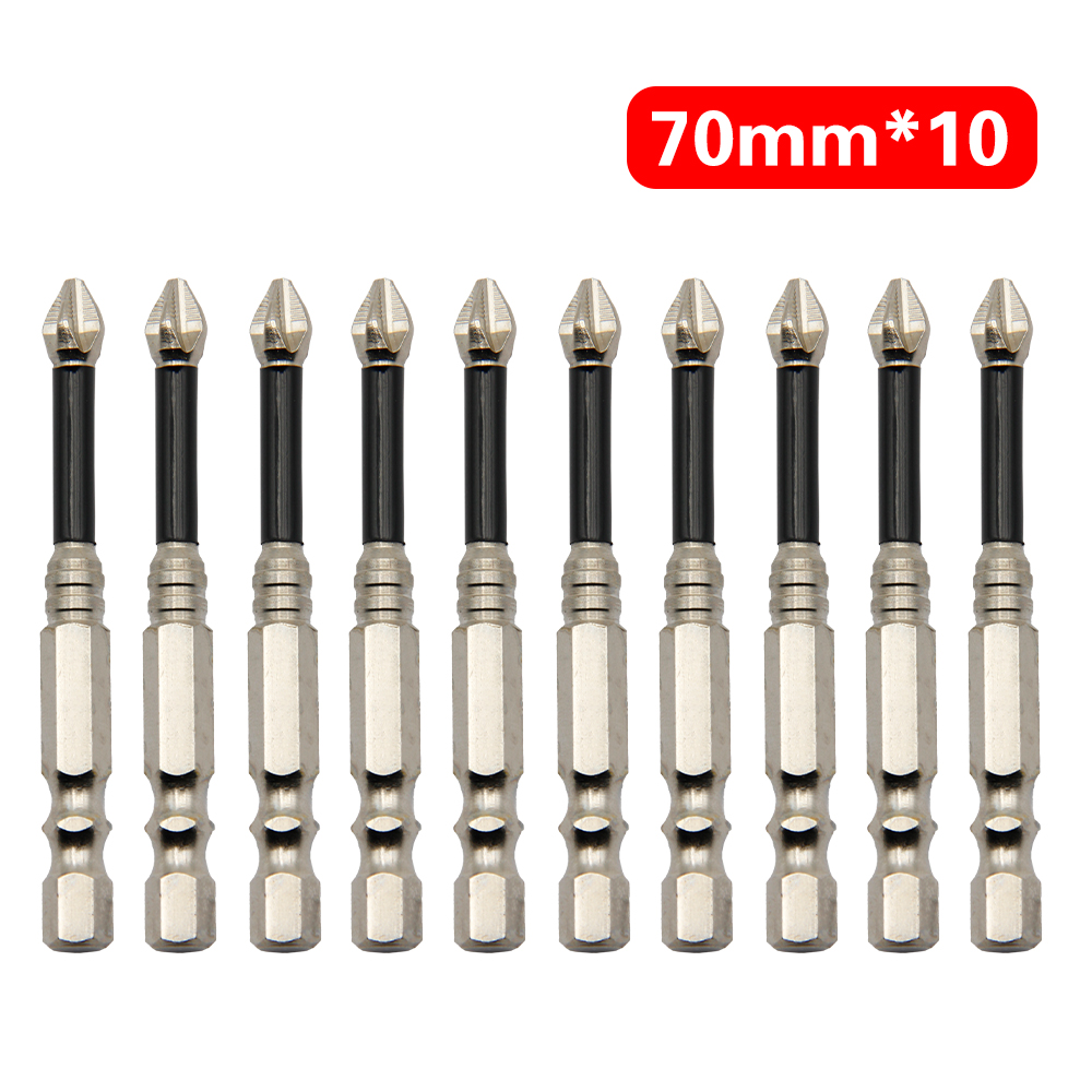 10PCS 50MM/70MM/90MM ultra hard hexagonal handle anti slip cross ...