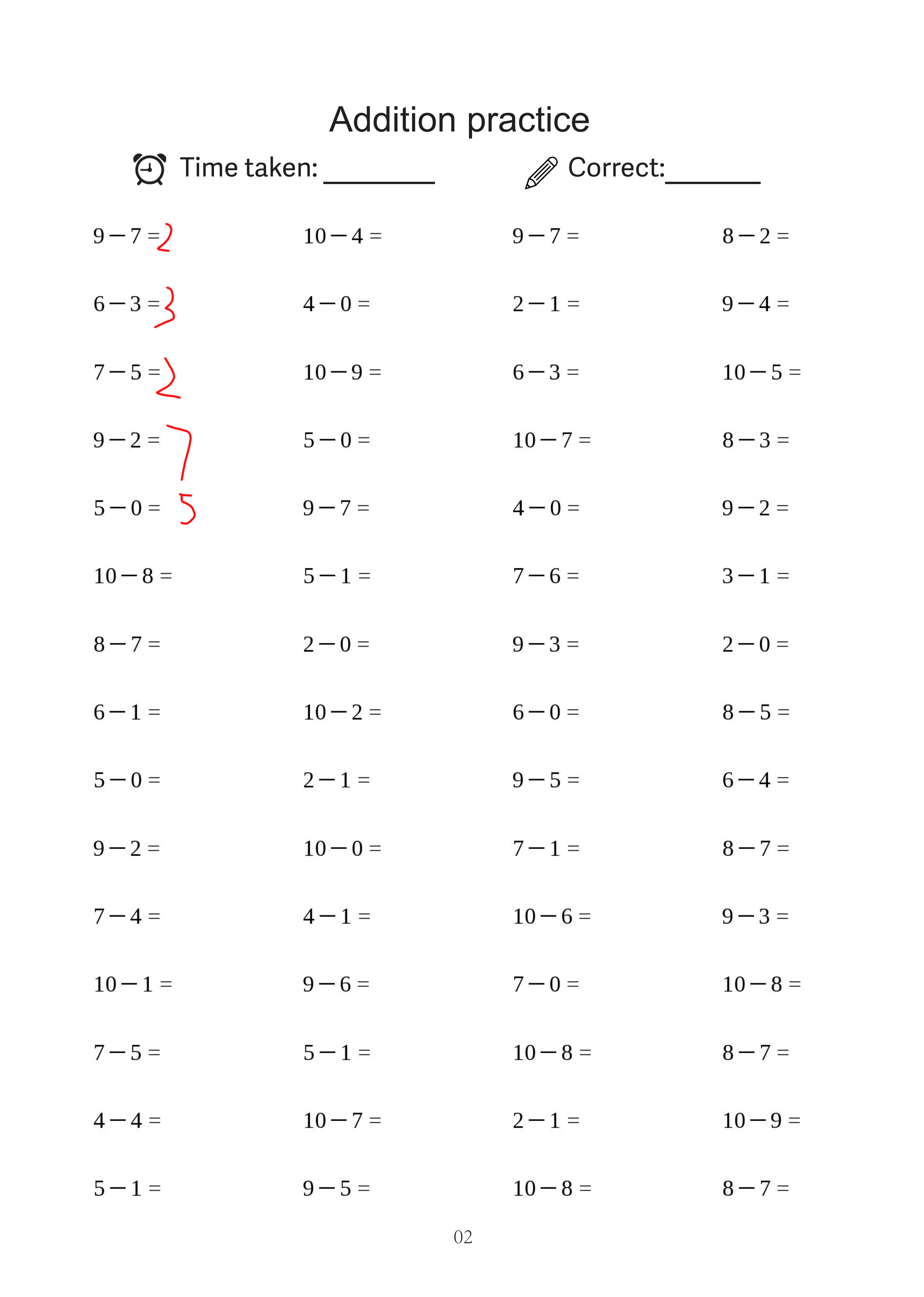 Math exercise book Children Quick Calculation Math Training ...