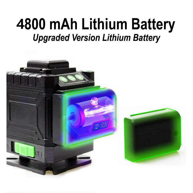 🔥MY Stock🔥Rechargeable Level Laser Battery Pack for 5/8/12 /16 3D Laser ...