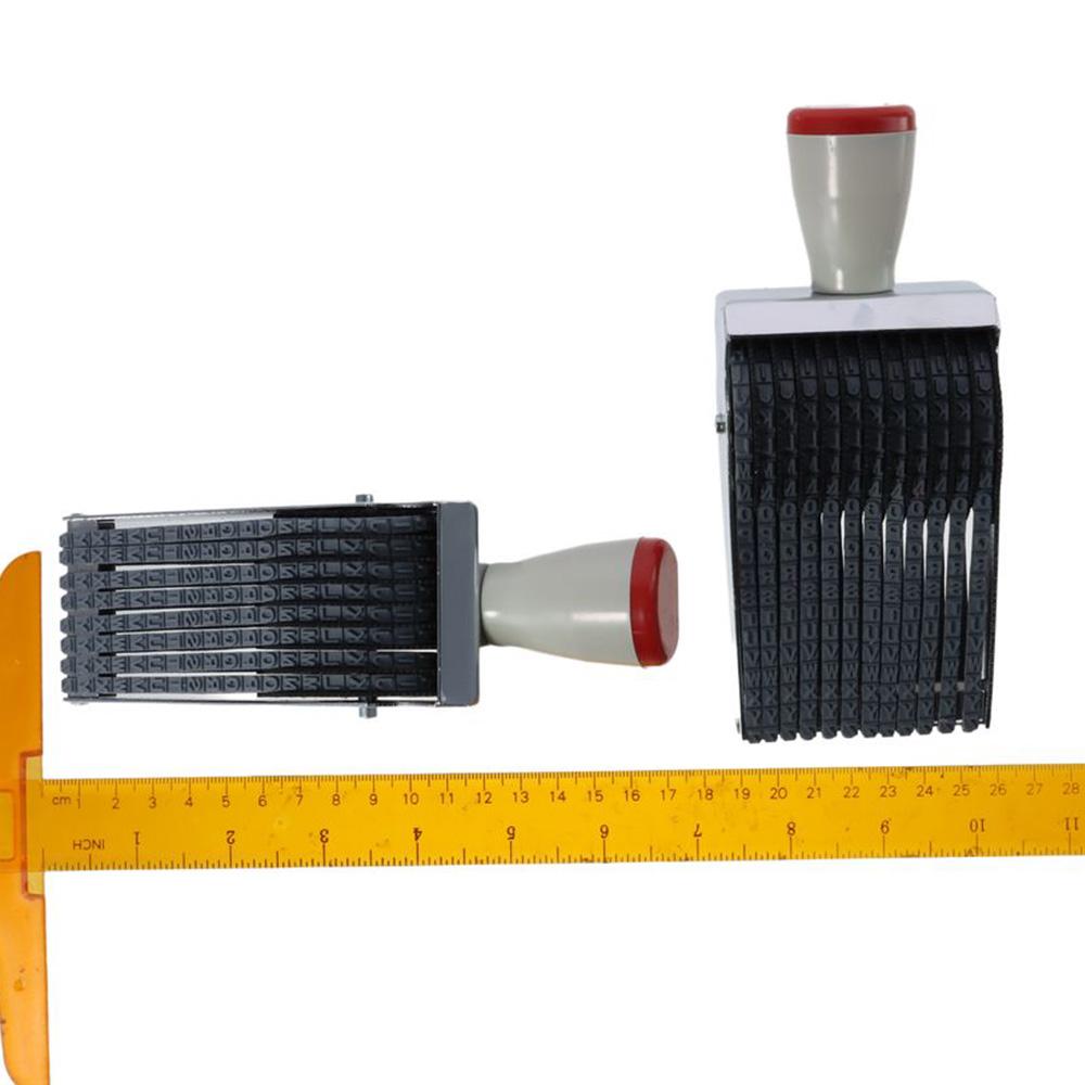 AOPHEKM Rolling Wheel Stamp, English Alphabet 8 or 12 Digit Number ...