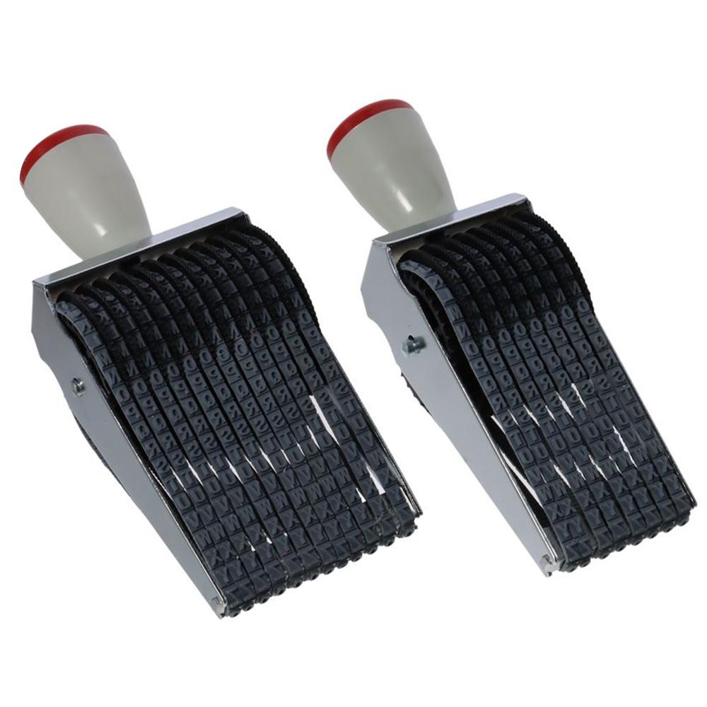 AOPHEKM Rolling Wheel Stamp, English Alphabet 8 or 12 Digit Number ...