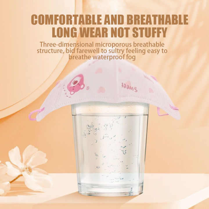 HOMLY ⚡Ready Stock⚡10/50pcs 5 PLY Face Mask Kids Disposable Earloop Flu ...