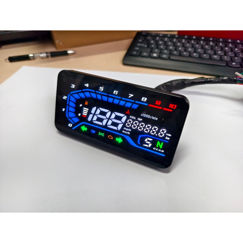 2025 New Universal Motorcycle LED Digital Speedometer with Timer ...