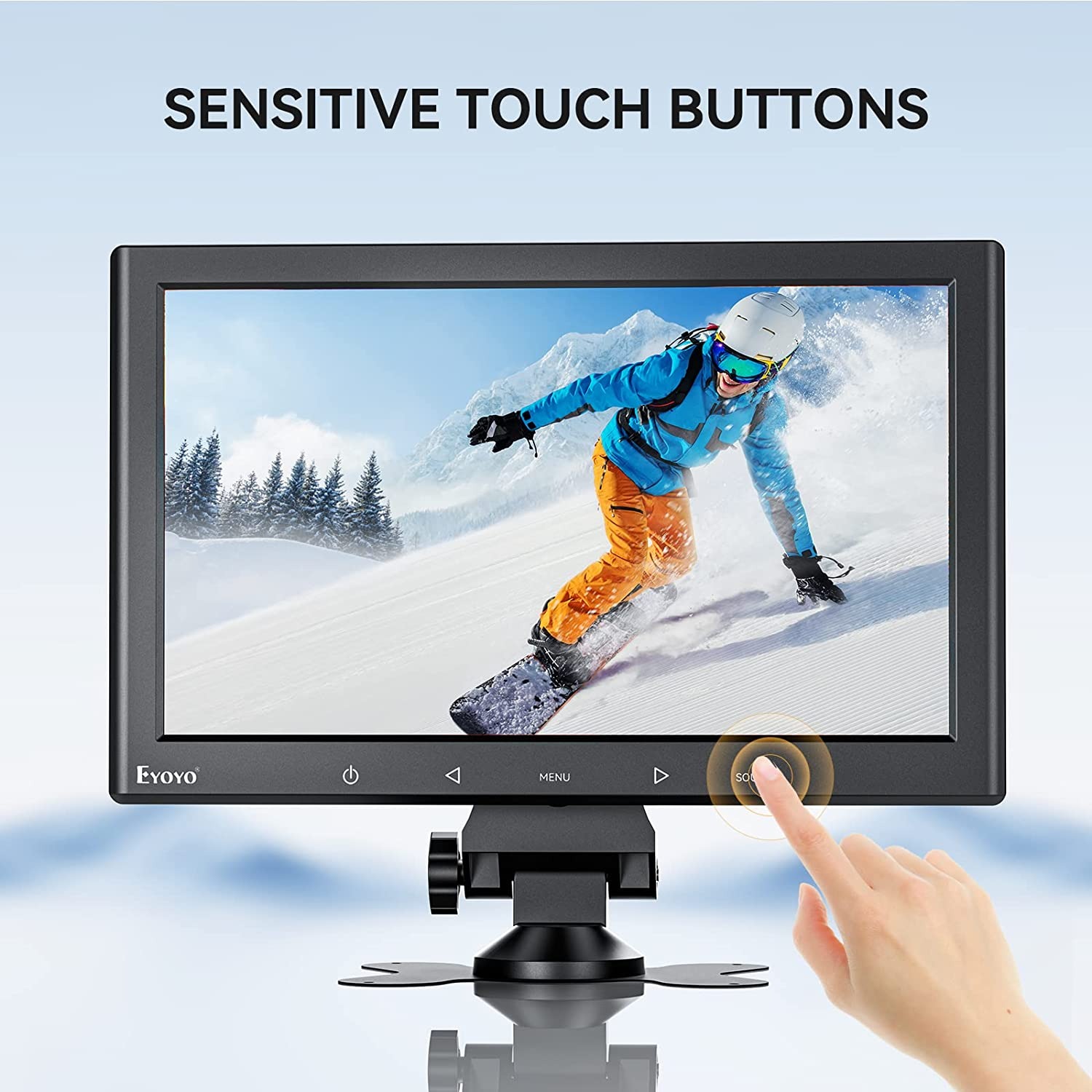 Eyoyo 7 inch Monitor, 1024x600 Small HDMI Monitor, HDMI VGA AV Monitor ...