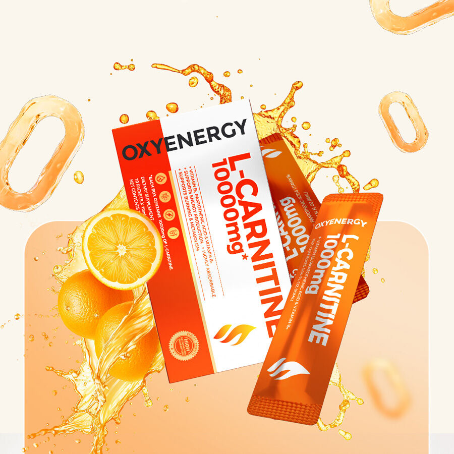OXYENERGY L-Carnitine Drinks Orange Flavor Pre Workout Gym Supplement ...