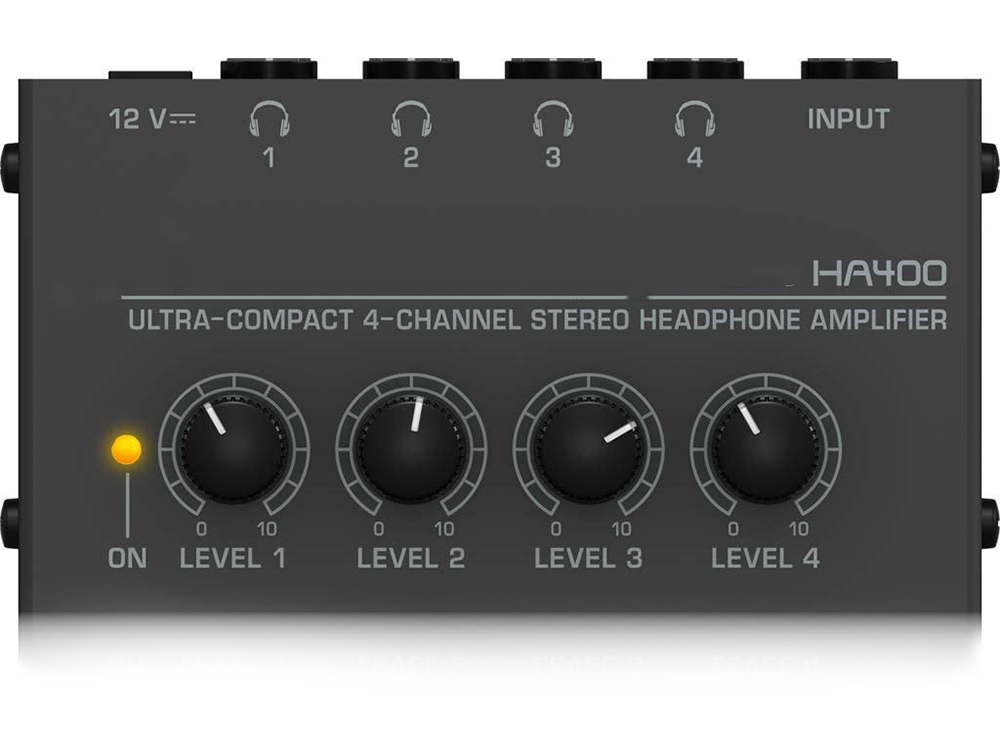 Mini Headphone Amplifier HA400 4 Channels Ultra-Compact Stereo Audio ...