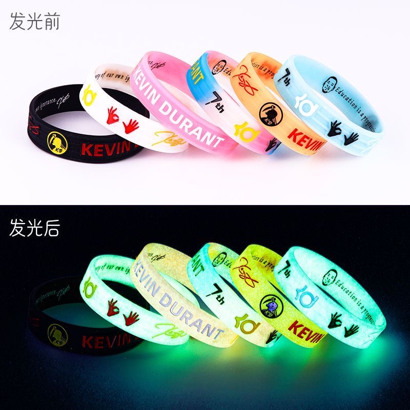 New Kevin Durant KD luminous Baller Bands Sports Rubber Wristbands ...