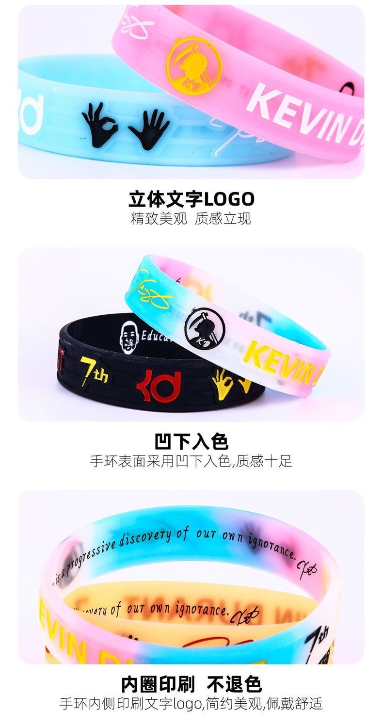 New Kevin Durant KD luminous Baller Bands Sports Rubber Wristbands ...
