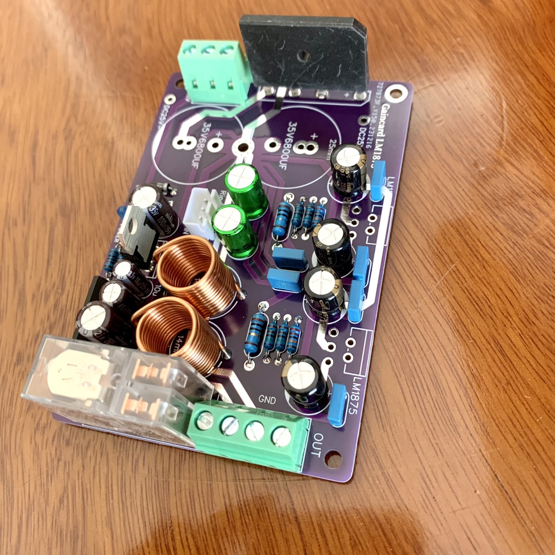 GC Version LM1875 Hi-Fi Audio Amplifier Board DIY Kit - 2.0 Channel Audiophile Stereo System ...