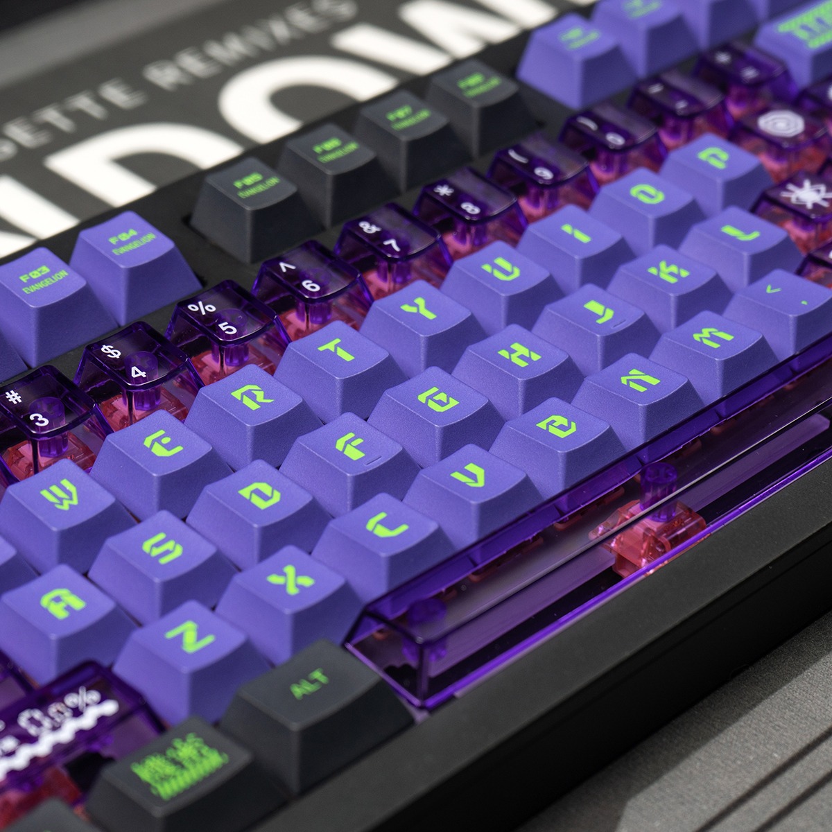 -LW- EVANGELION-01 EVA 01 Keycap Customized Mechanical Keyboard Keycap ...
