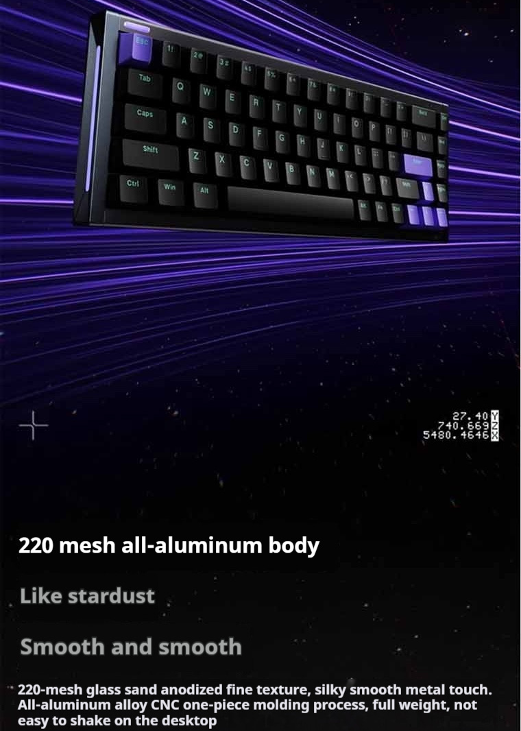 NuPhy BH65 Aluminum alloy game magnetic axis keyboard, 8k return rate ...
