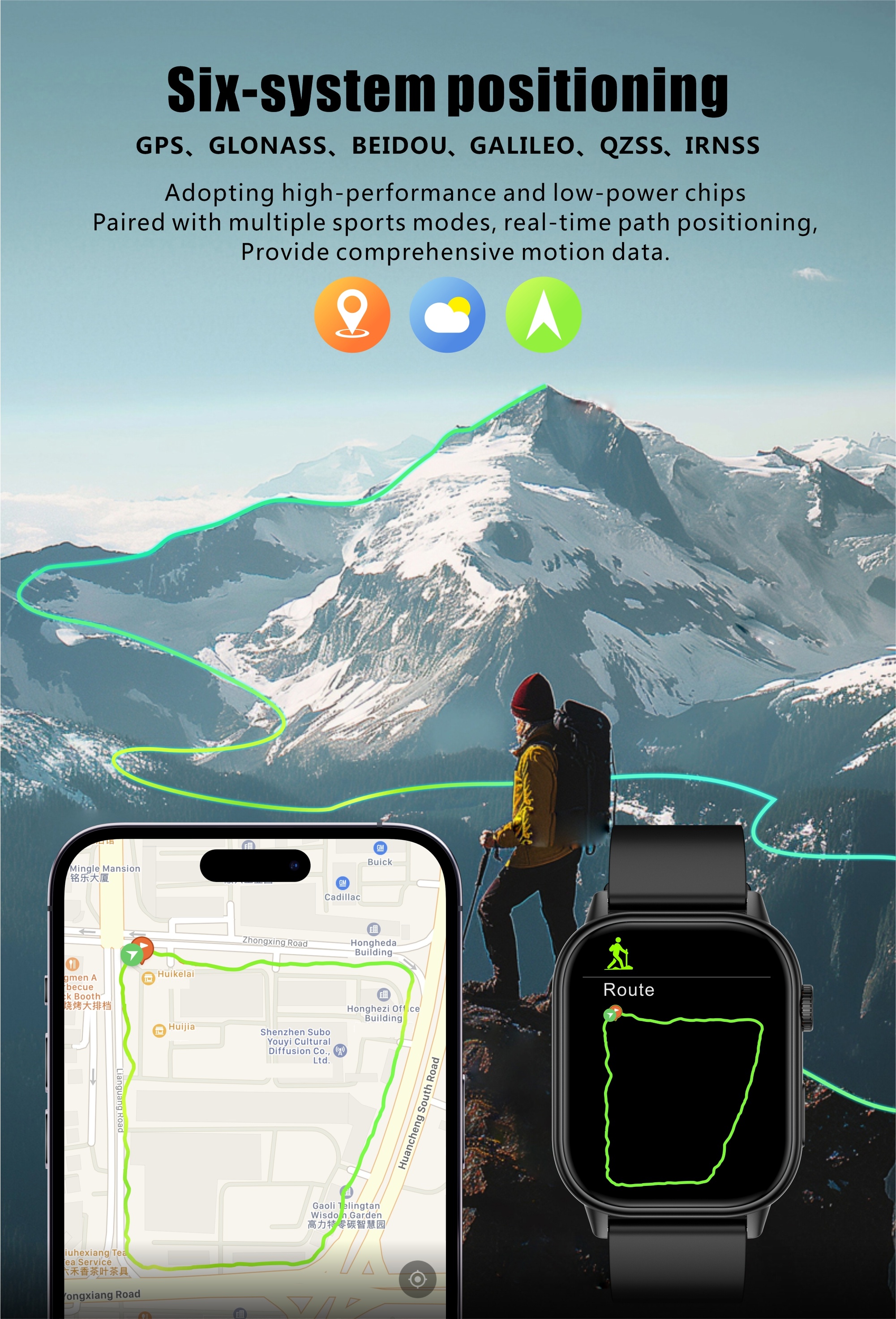 2025 GPS Positioning Smart Watch QX17 Sports Compass Outdoor Adults Men Women's SmartWatch ...