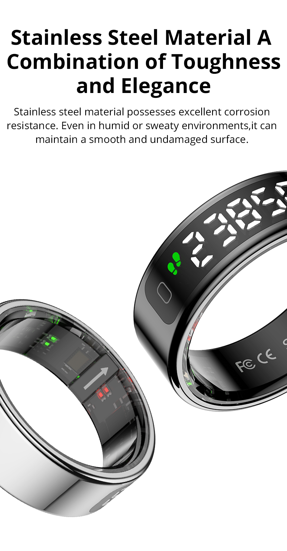 COLMI smart ring R12 Screen Display 1ATM waterproof Accurate health ...