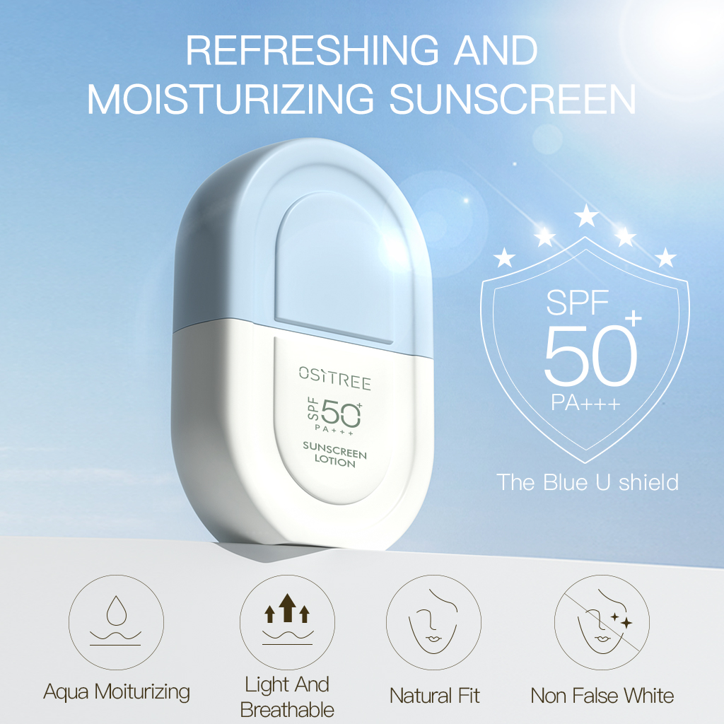 OSITREE Sunscreen Cream spf50+Facial Female Whitening Sweat-Proof ...