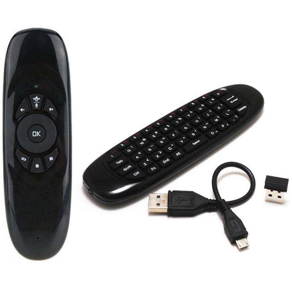 Voice Air Mouse C120 2.4G RF Smart Remote Control 7 Colors Backlight ...