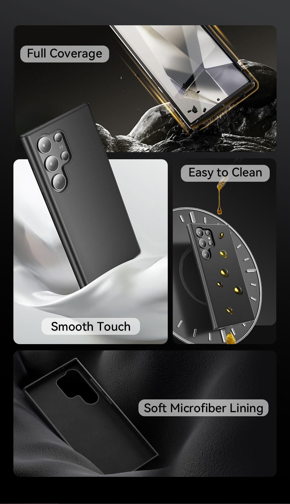 Vention Phone case Liquid Silicone Case for Samsung Galaxy S24/S24+/S25 ...