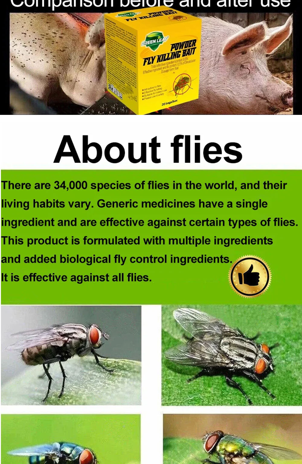 1 pack of fly powder kills 1 million flies READY STOCK Fly Killer Flies ...