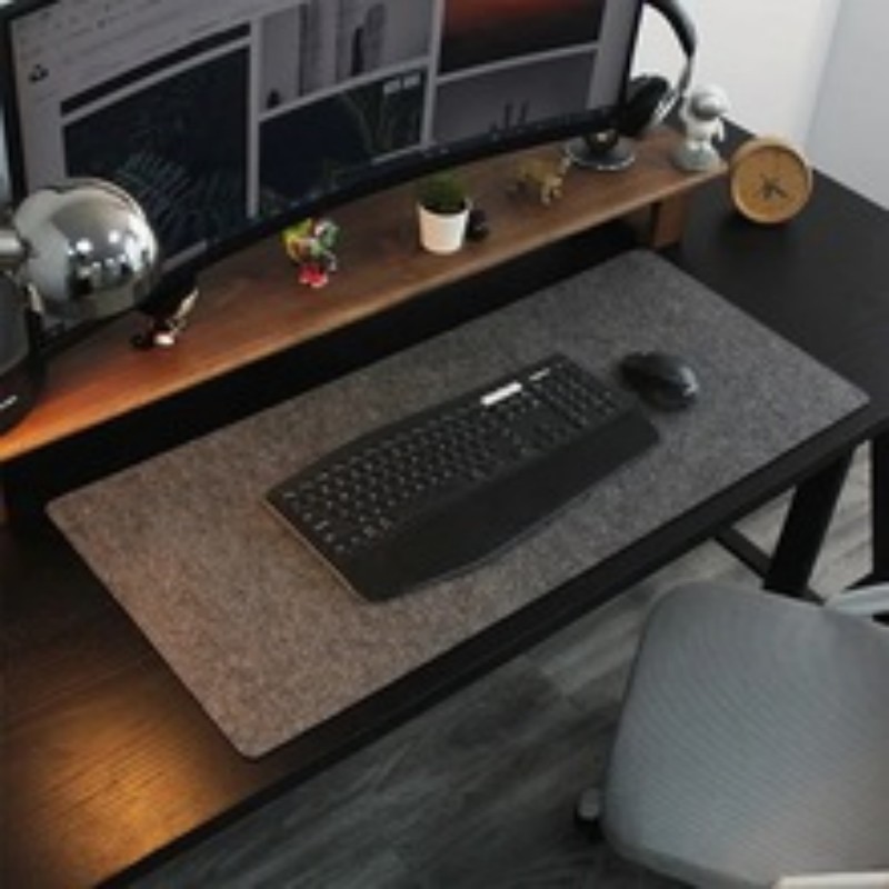 Oversized Thick Felt Mouse Pad, Desk Pad, Desktop Writing Pad, Computer ...