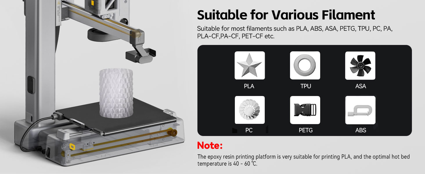 Bamboo Lab 3D Printer A1 Mini Epoxy Resin Build Plate 184x184mm ...