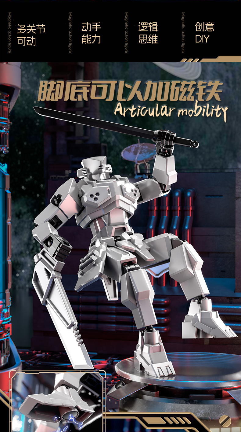 MechWarrior 3D printed Dummy 13 Action Figure,T13 DIY gift,Lucky 13 ...
