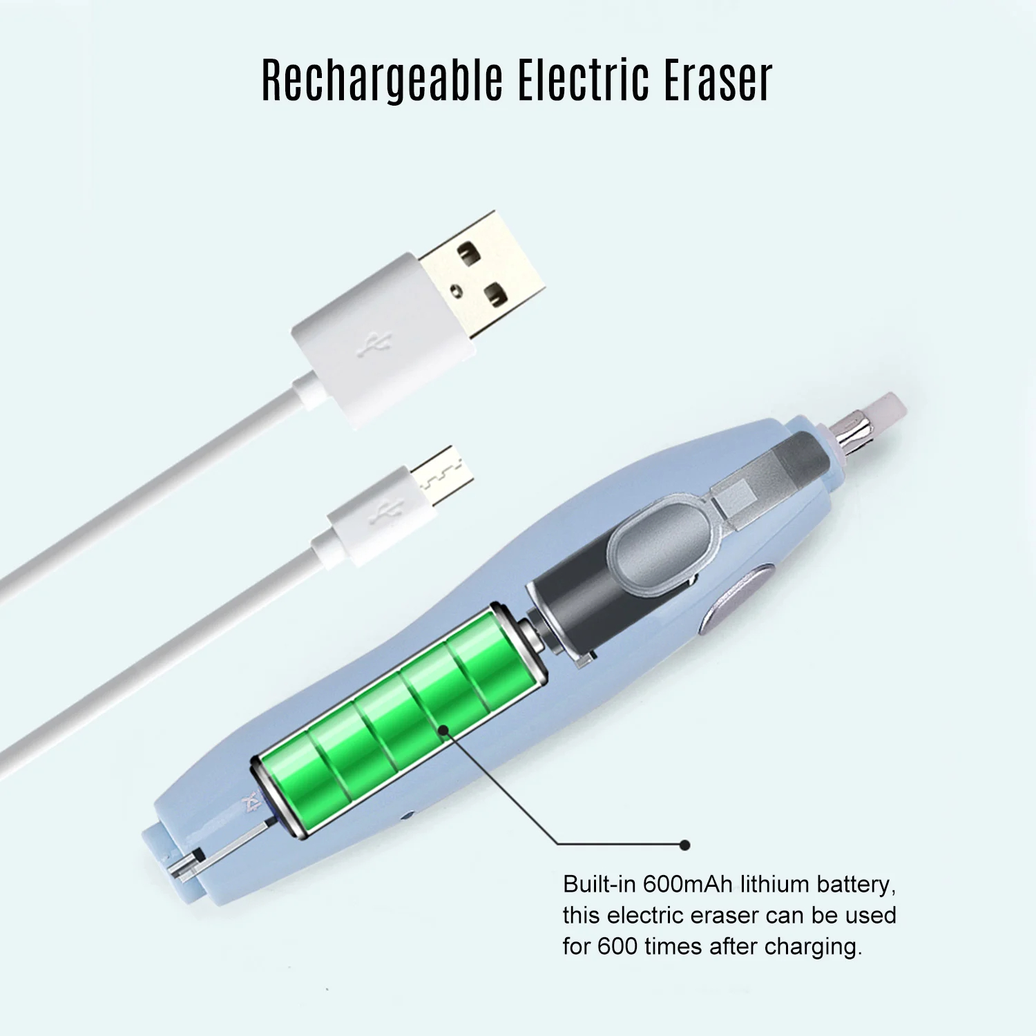 Electric Eraser Rechargeable Art Household Electric Eraser Kit Suitable ...