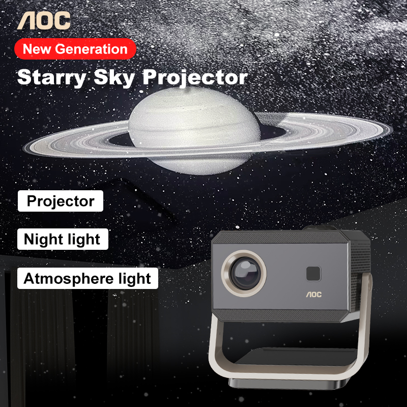 AOC-STAR1 Starry Sky Portable 4K Projector Android 11 Bluetooth ...