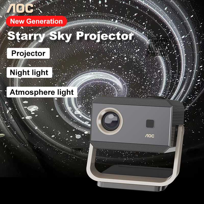 AOC-STAR1 Starry Sky Portable 4K Projector Android 11 Bluetooth ...