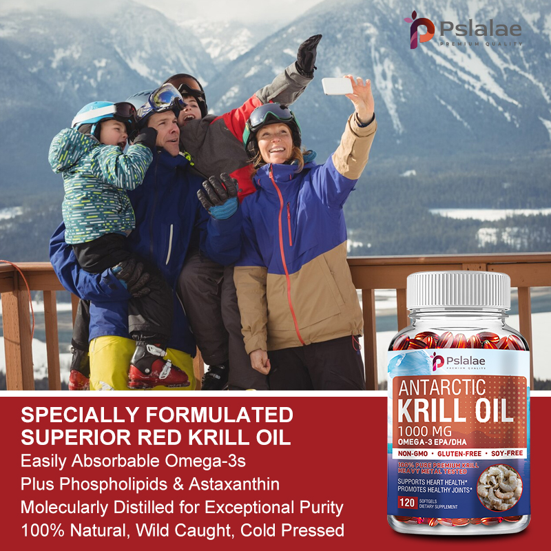 ANTARCTIC KRILL OIL，100% Pure Premium Krill，Brain health, metabolism ...