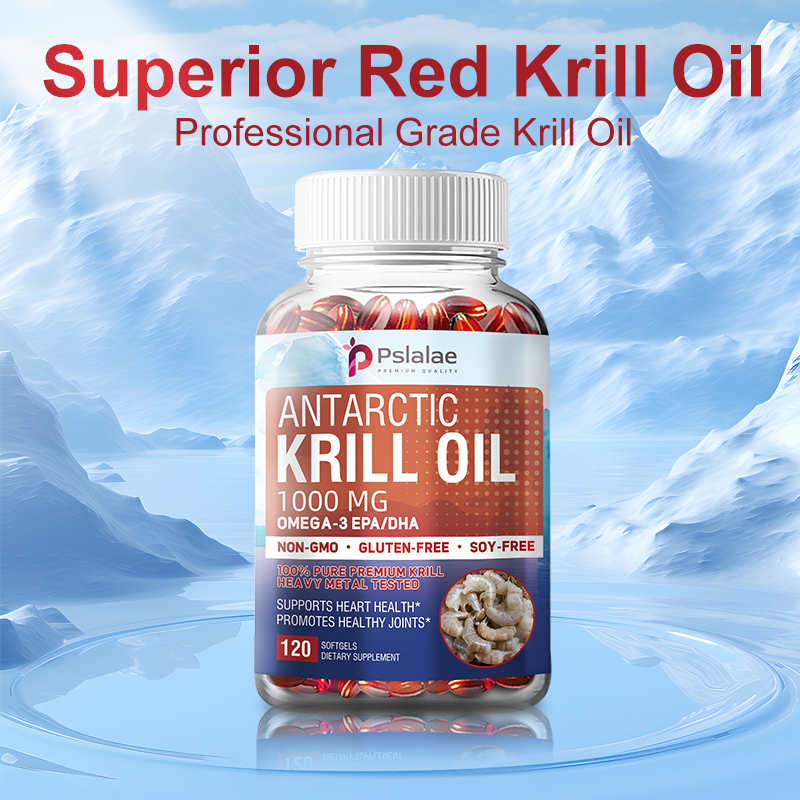 ANTARCTIC KRILL OIL，100% Pure Premium Krill，Brain health, metabolism, energy regeneration, bone ...