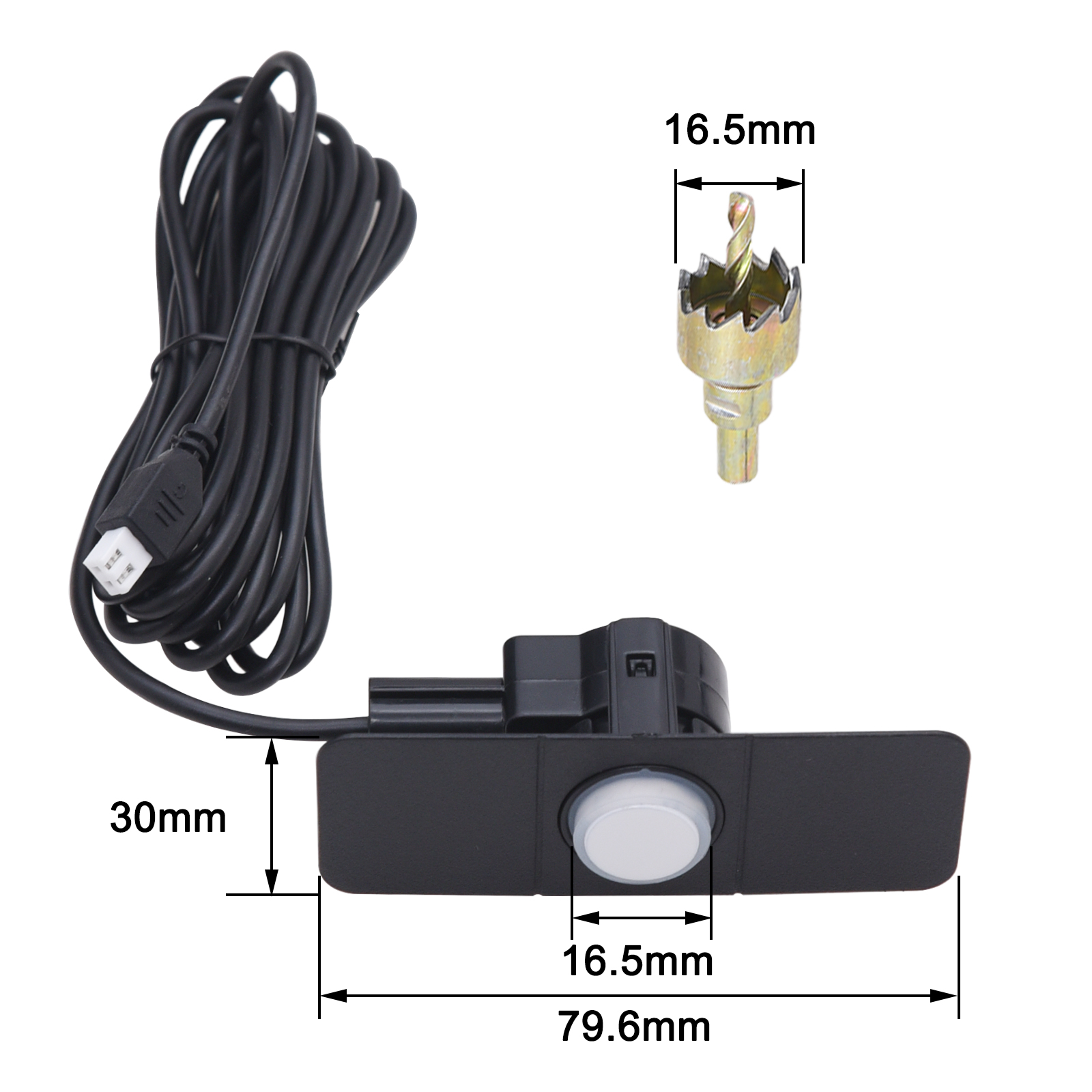 KAOLALI Car Parking Aid 4 Rear Sensors, Universal Car Parking Sensors ...