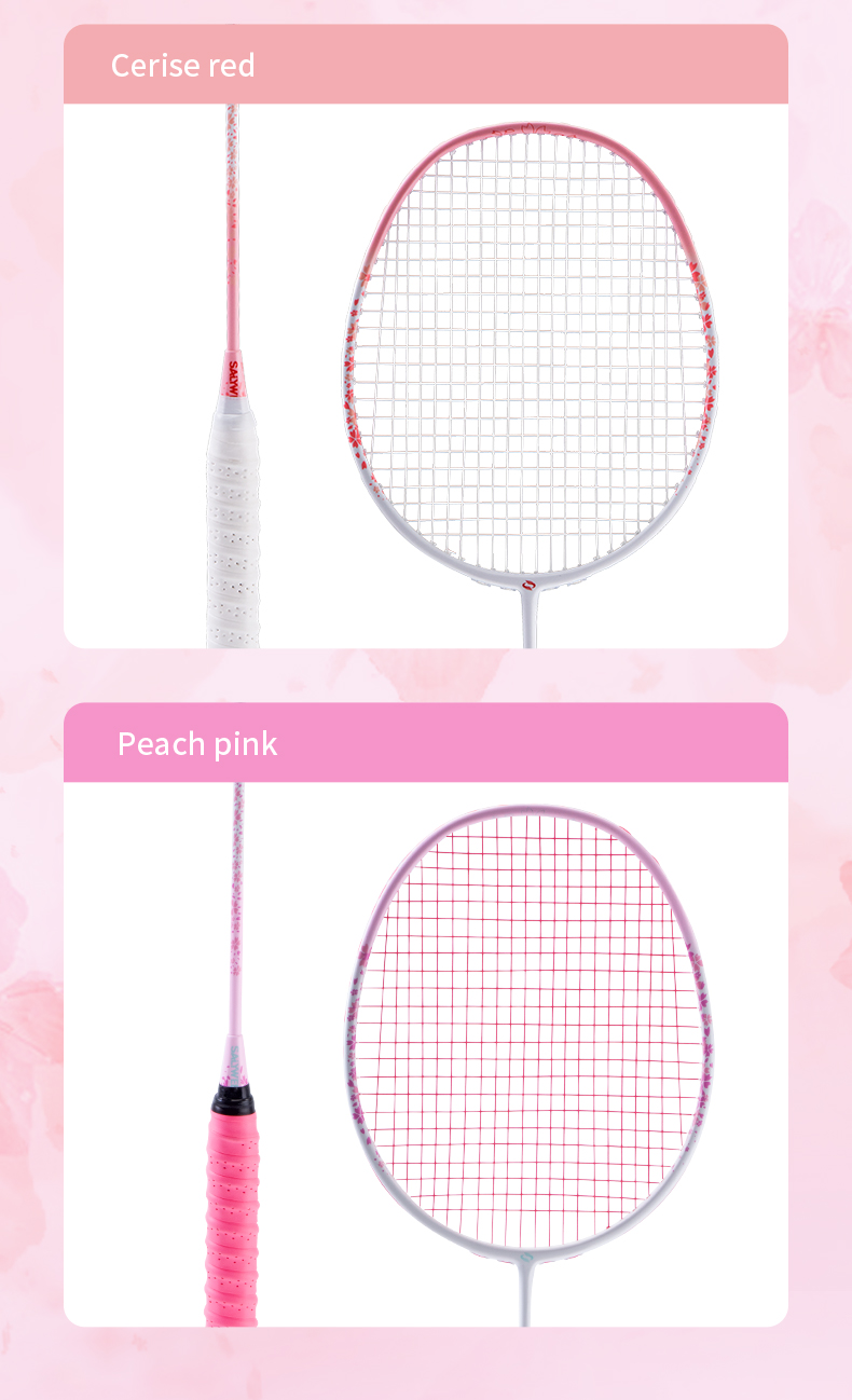 SALYWEE SPORT Badminton Racket 5U Full Carbon Fiber training 26lbs ...